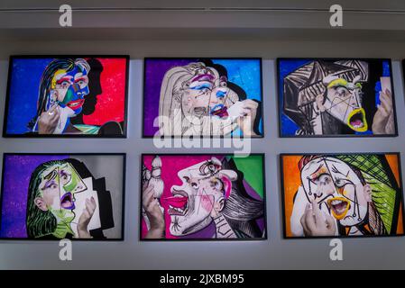 'Weeping Women are angry' photographic montage by Orlan, Picasso Museum ...