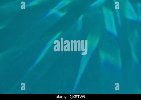 Abstract natural light refraction silhouette on water surface mock up ...