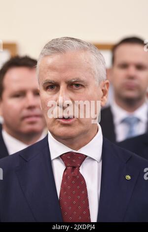 Deputy Prime Minister Michael McCormack at a press conference at ...