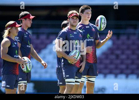 Angus Scott-Young is seen in action during a training session with the ...