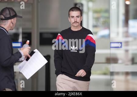 Reece Rowe leaves the Brisbane Supreme Court, Brisbane, Tuesday, March ...