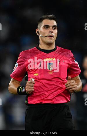 Simone Sozza referee during SS Lazio vs AS Roma, Italian soccer Serie A ...