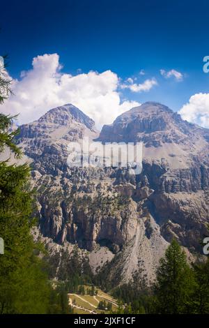 Beautiful landscape with the mountains of the vallée Étroite (french ...