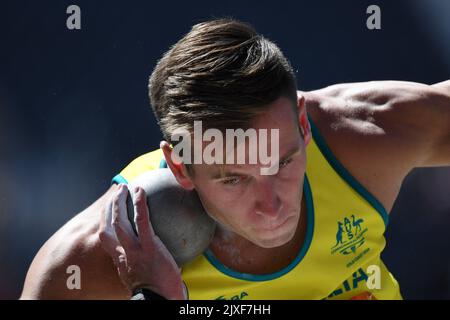 Kyle Cranston of Australia during the Men's Decathlon Pole Vault Round ...
