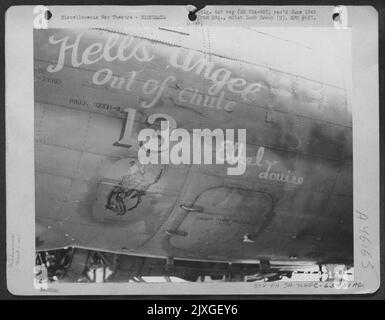 The Boeing B-17 "Flying Fortress", 'Hell'S Angel'Of The 381St Bomb ...