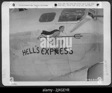 The Boeing B-17 "Flying Fortress", 'Hell'S Angel'Of The 381St Bomb ...
