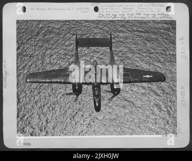 At Sunset, A Northrop P-61 Black Widow Night Fighter Awaits The Arrival ...