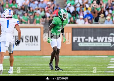 North Texas defensive back DeShawn Gaddie (2) is seen during an NCAA ...