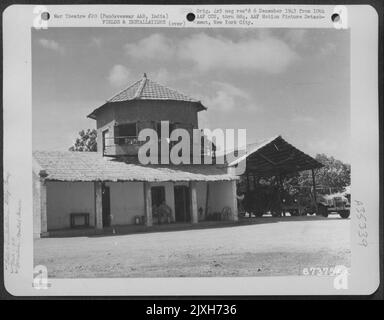 Aerial View Of The 7Th Bomb Group Tent Area At Karachi Air Base, India ...