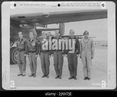 Crew Members Of The 491St Bomb Squadron By Their North American B-25 At ...