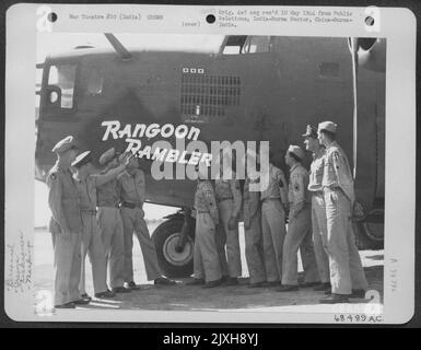 Capt. Raymond D. Rote, Pilot Of The Consolidated B-24 "Rangoon Rambler ...