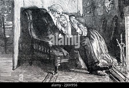 Illustration depicting an elderly couple. Illustrated by William Small ...