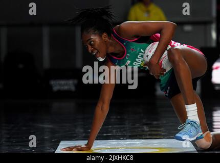 Kadie-Ann Dehaney of the Vixens during the Round 11 Super Netball match ...