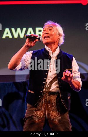 Takeo Ischi performs at Buffer Awards Gala Screening. Buffer Festival ...