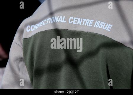 An inmates uniform. Prison stock at Borallon Correctional Centre ...