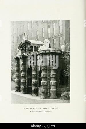 The York Watergate - from Embankment Gardens Stock Photo - Alamy