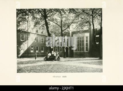 Staple Inn, a Tudor building, part of Medieval London that survived the ...