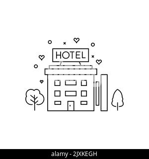 A black and white icon for hostel logo Stock Vector Image & Art - Alamy