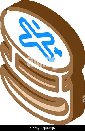 screw fast mounting assembly isometric icon vector illustration Stock ...