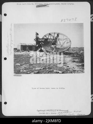 Types of German Radar taken in Sicily Stock Photo - Alamy