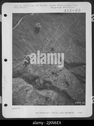 Bombs From Martin B-26 Marauders Of The 12Th Air Force Fall On ...