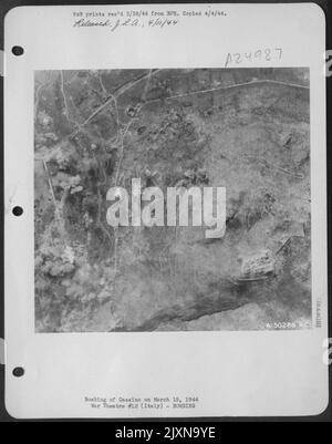 Bombing of Cassino on March 15, 1944 Stock Photo - Alamy