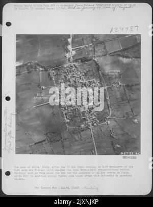 The town of Alife, Italy, before bombers of the U.S. Army Air Forces ...