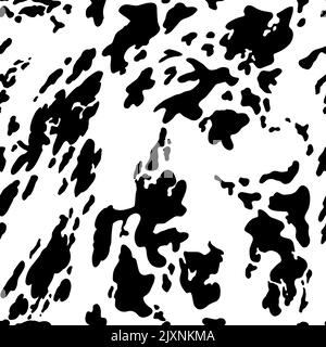 Animal background. Cow Hide, Holstein cattle texture. Mammals Fur. Print skin. Predator ...