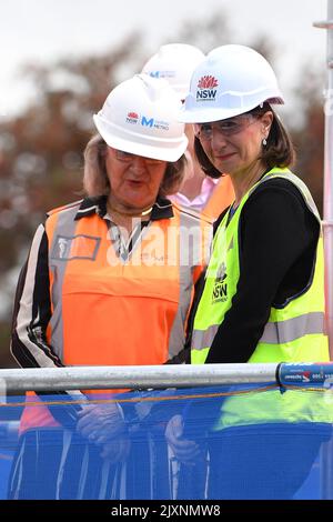NSW Premier Gladys Berejiklian and Anne Marie Holman, the daughter of ...