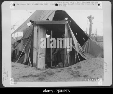 The Tent Was Badly Damaged By Ashes And Cinders Which Were Blown Down ...