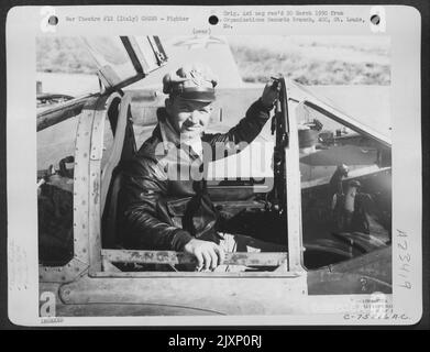 Pilot Of The 94Th Fs, 1St Fg, Seated In The Cockpit Of His Lockheed P ...