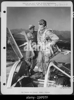 Pilot Of The 94Th Fs, 1St Fg, Seated In The Cockpit Of His Lockheed P ...