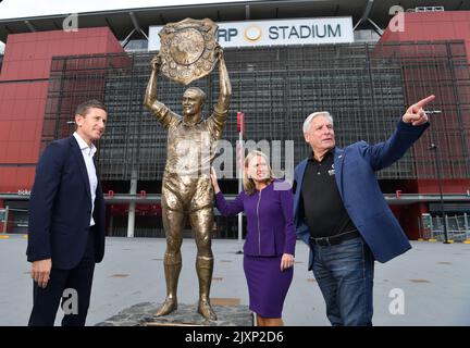 Statue of Wally Lewis, Suncorp Stadium, Brisbane, Queensland, Australia ...