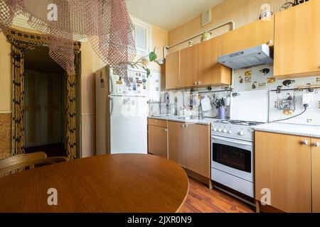 Example of Old Soviet Russian poor interior in Khruschev House Stock ...