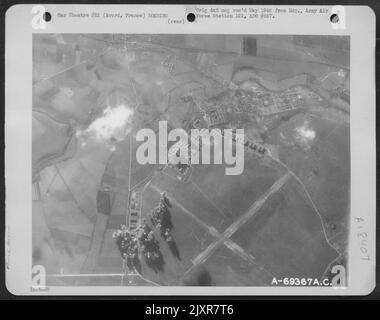 Smoke Rises From Exploding Bombs Which Have Hit Their Targets On An ...