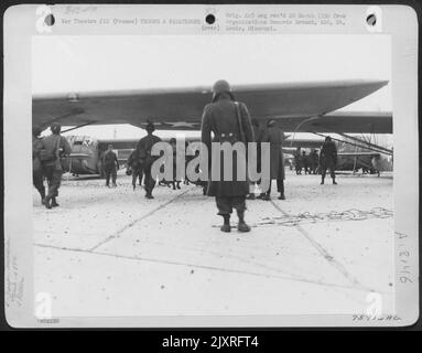 Troops Of The 439Th Troop Carrier Group Prepare To Board The Cg-4 ...