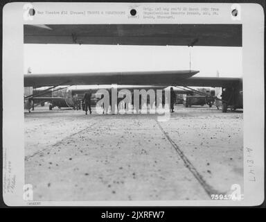 Troops Of The 439Th Troop Carrier Group Await The Signal To Board The ...
