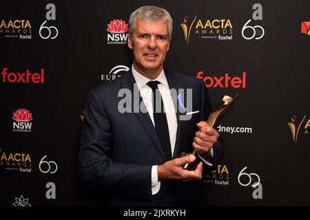Ian Darling poses for a photograph after winning the Byron Kennedy ...
