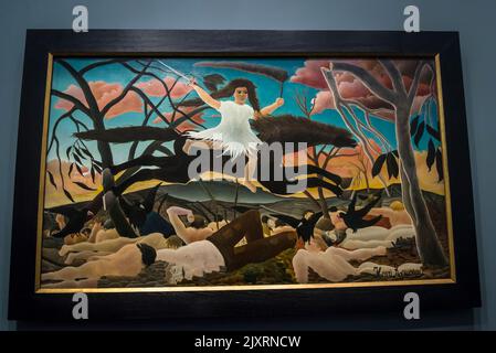 War, La Guerre, by Henri Rousseau, circa 1894, Musee D'Orsay Art ...
