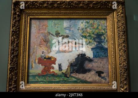France, Paris, Orsay museum, Olympia (1863) by painter Edouard Manet ...
