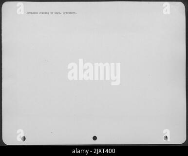 Invasion drawing by Capt. Creekmore Stock Photo - Alamy