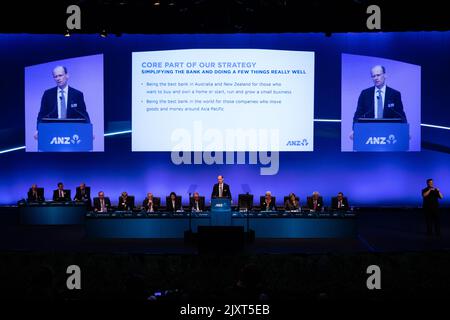 ANZ CEO Shayne Elliott speaks during the House of Representatives ...