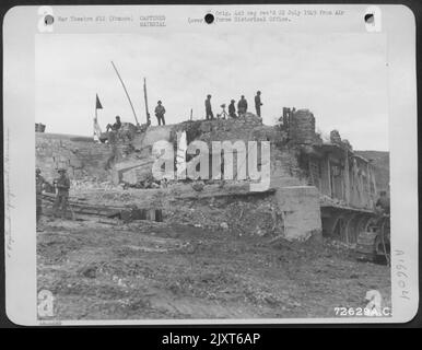German Military Installations At Normandy Beach, France. Taken 22 June ...