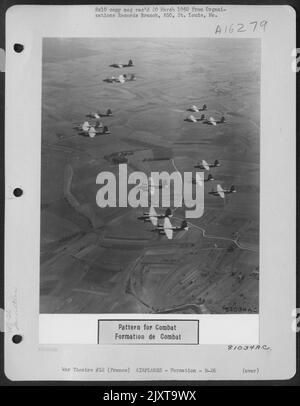 Martin B-26S Of The 42Nd Bomb Wing 'Homeward Bound' After A Successful ...