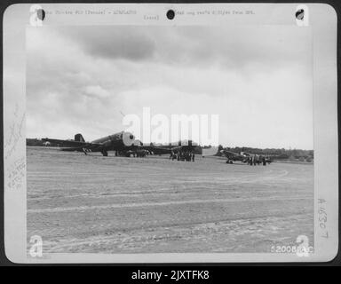 A NINTH AIR force TROOP CARRIER COMMAND STATION, England. A Douglas C ...