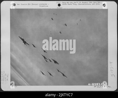 Lockheed P-38 Lightnings Darting In And Out Of The Formation Was A ...