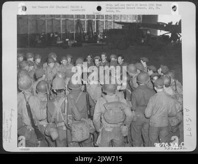 Troops Of The 439Th Troop Carrier Group Prepare To Board The Cg-4 ...