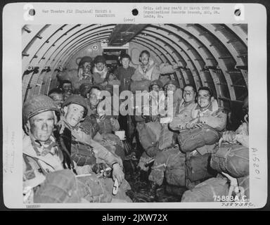 Preparations For The Invasion Of France - Paratroopers Of The 439Th ...