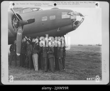 A Group Of Raf Cadets Listen Attentively As A U.S. Officer Points Out ...