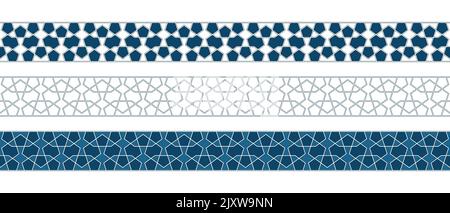 Islamic ornament pattern border for Ramadan card Stock Vector Image ...